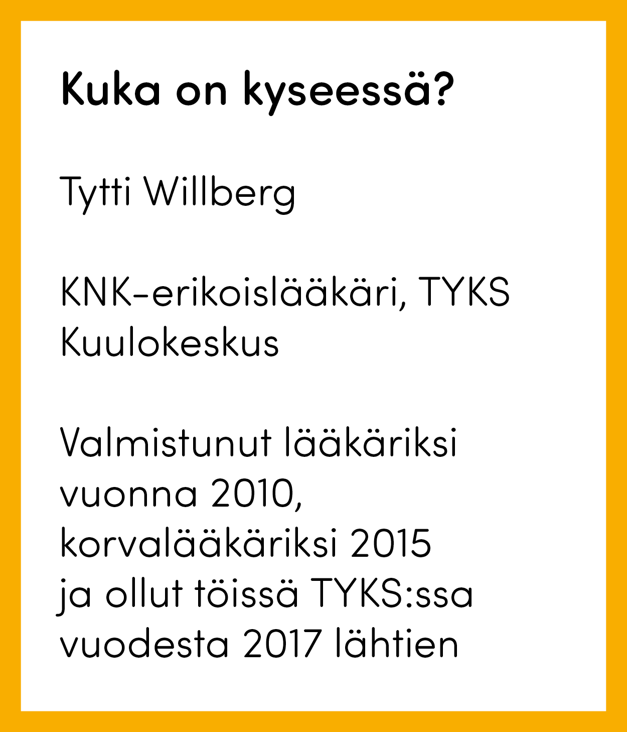 Haastattelussa knk-erikoislääkäri Tytti Willberg - LapCI